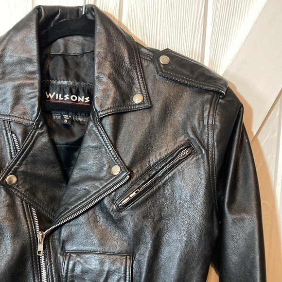 Wilsons Leather | Jackets & Coats | Vtg Wilsons Leather Cropped Moto Biker Jacket | Poshmark